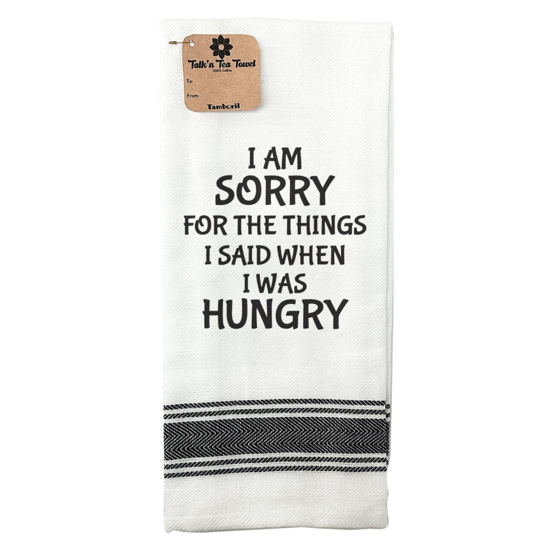 Funny Tea Towel | Sorry For The Things – Suzie Anderson Home