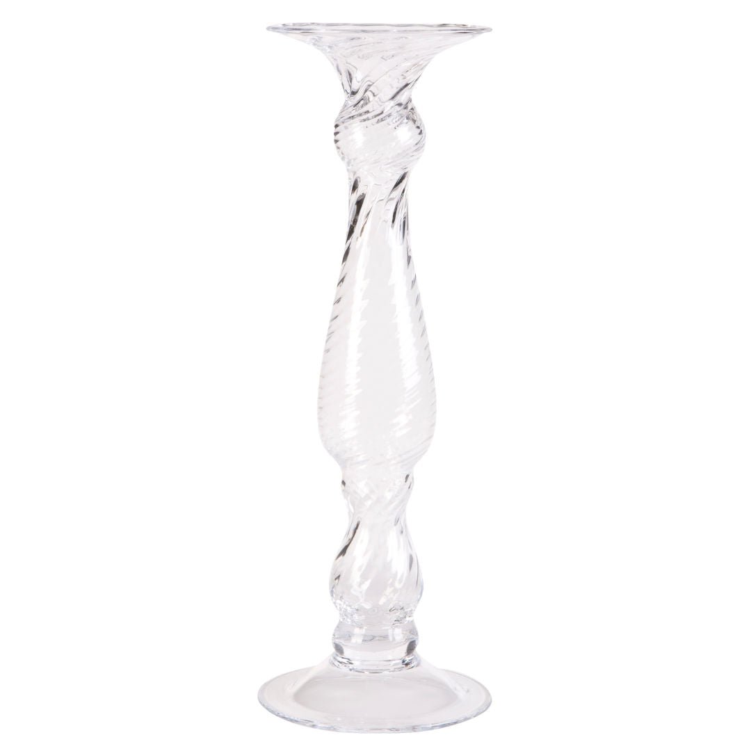 Erin Turned Glass Candleholder | Flamant Belgium – Suzie Anderson Home