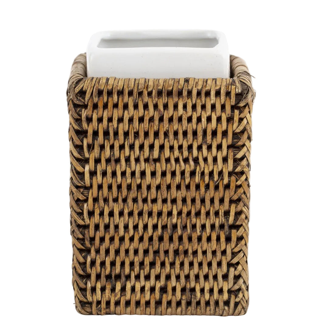 Rattan Togo Woven Toothpaste Holder | Flamant Belgium – Suzie Anderson Home